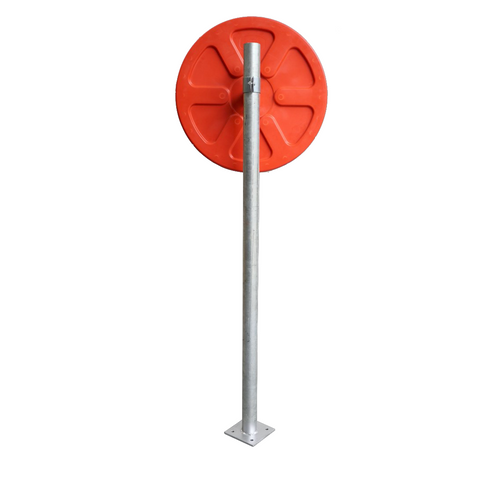 Surface Mounted Sign Mirror Post | Warehouse Safety